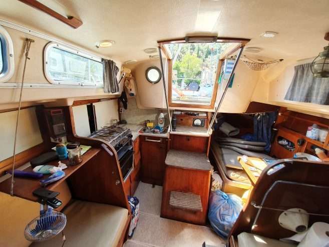 #Sparkman&Stephens, #Sagitta35 – a rare sailboat tucked in on dry in ...